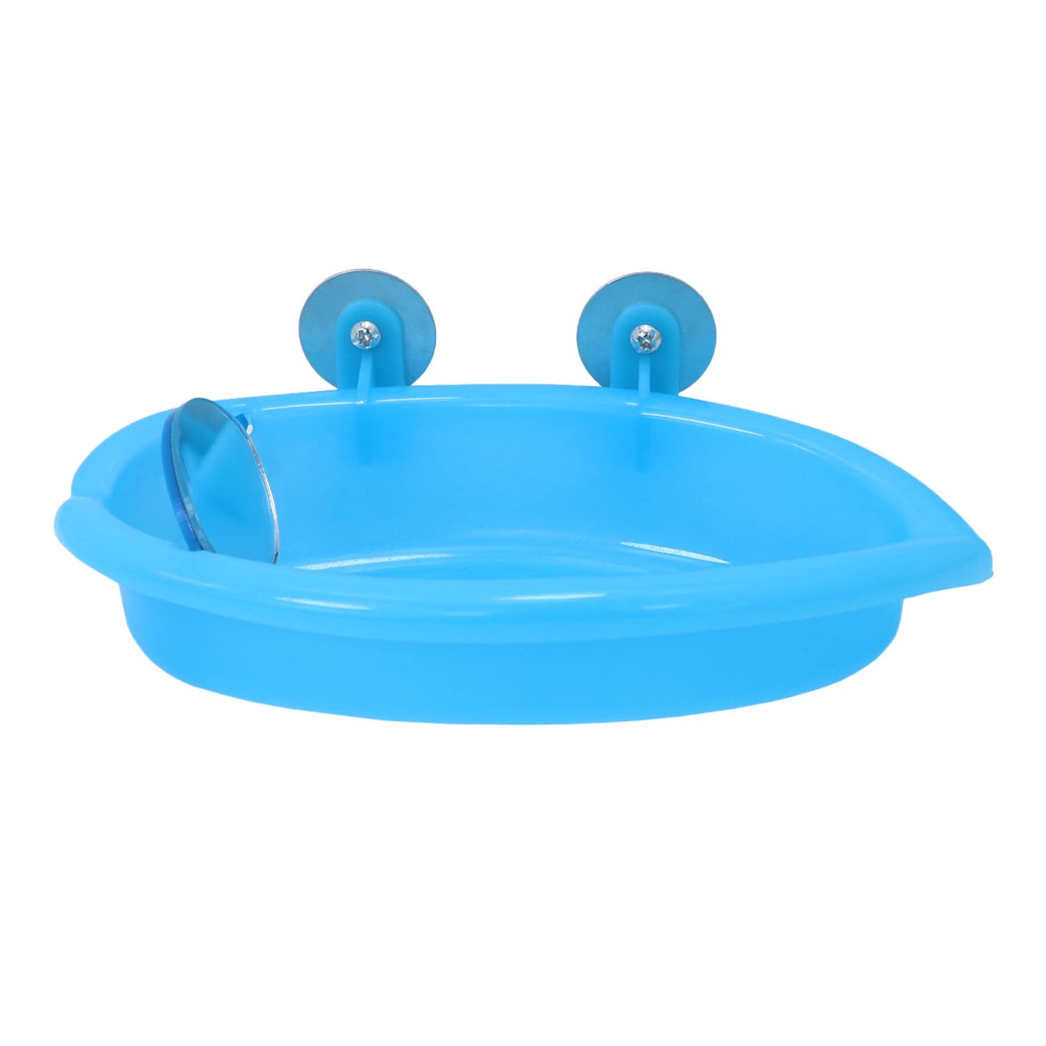 Wontee Bird Bath Box with Mirror Portable Parrot Hanging Bathroom Bathing Tub for Small Birds Cleaning Supplies