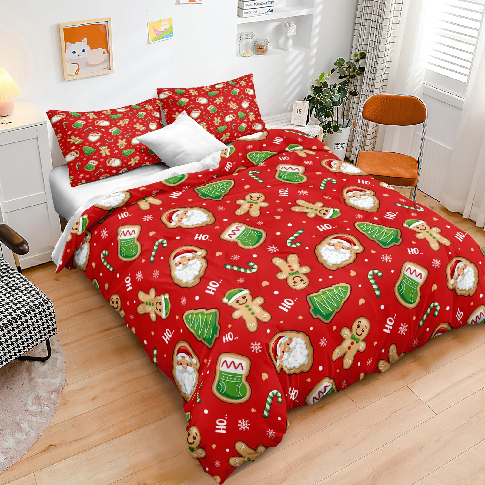 MOVE OVER Pumpkin Duvet Cover Set Halloween Bedding Set 3 Pieces King Size Orange Pumpkin Lantern Ghost Bats Halloween Themes Comforter Cover Set(King, Pumpkin)