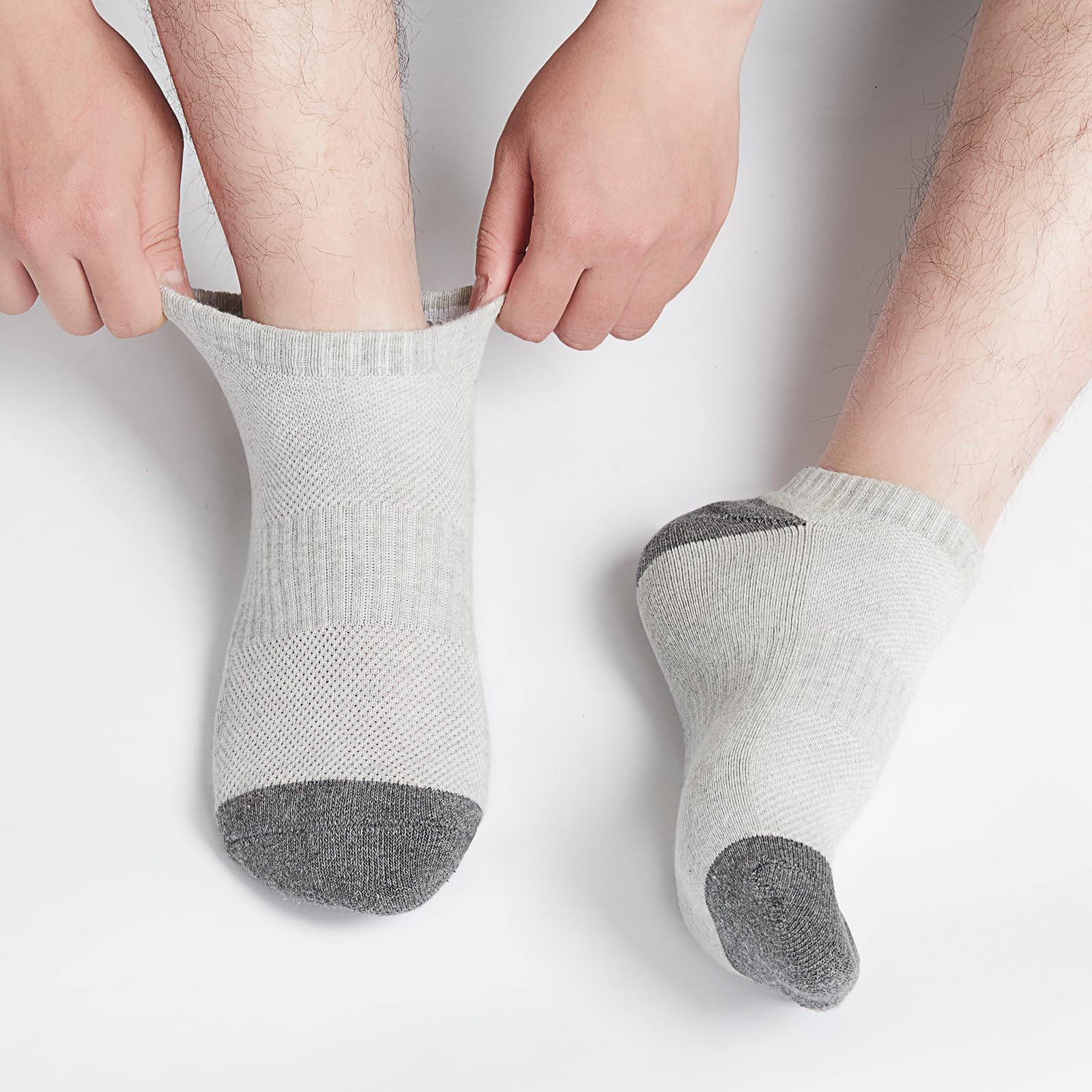 J-BOX Womens Cotton Crew Socks, Thin Soft Comfort Breathable Dress Socks, Above Ankle Crew Socks for Business, Casual.