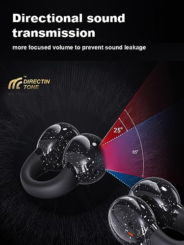 Open Ear Bluetooth Earbuds Ear Clips Wireless Bluetooth Headphones Open Ear Bone Conduction Earbuds Noise Cancelling Wireless Bluetooth Earbuds Open Air Headphones Earphones Sports Earbuds for School