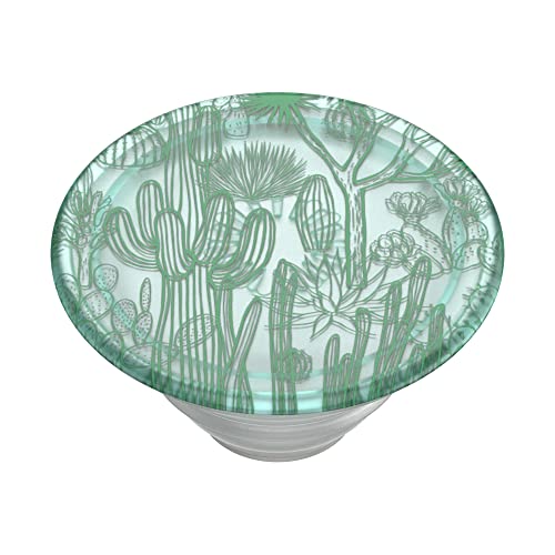 PopSockets Plant-Based Phone Grip with Expanding Kickstand, Eco-Friendly - Translucent Cacti