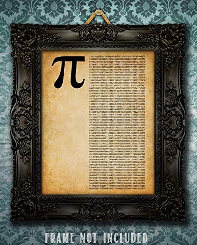Math Art Prints - Pi - 11x14 Unframed Print - Classroom Wall Posters & Prints, Math Teacher Office Pictures For Wall, Classroom Posters High School College