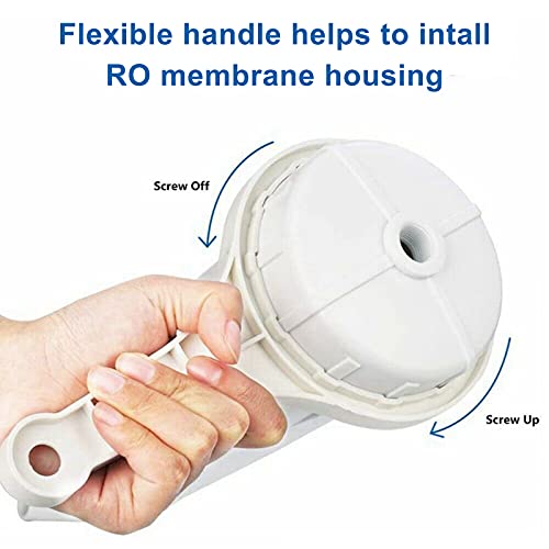 MOPUEHEL 150 GPD RO Membrane with Reverse Osmosis Membrane Housing Set, Reverse Osmosis Filter Replacement Kit, RO Membrane Housing Set for DIY RO Water System & Maple Syrup Reverse Osmosis System