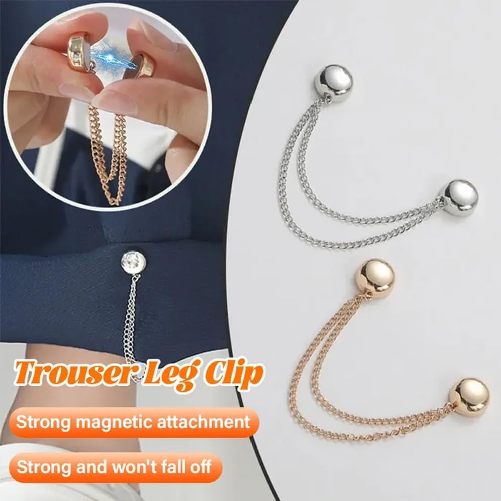 Multi-Function Magnetic Clothing Clips, 2024 New 8PACK Powerful Hijab Magnets with Chain, Magnetic Clothing Shawl Clips, Multi-Function Clothing Clips, Magnetic Shirt Accessories (8PACK Mix)