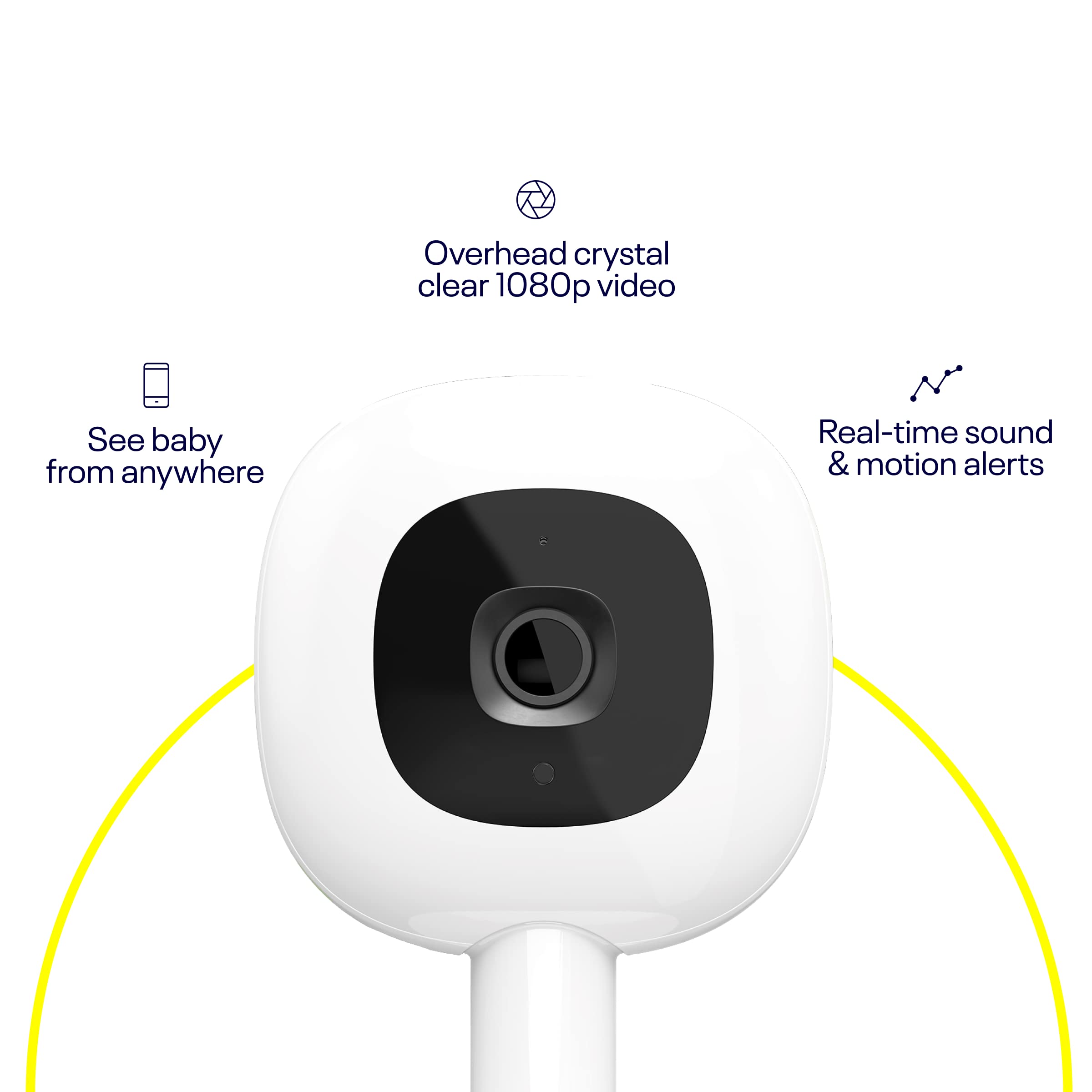 Nanit Pro Complete Monitoring System, 2-Pack (White) β Wi-Fi HD Video Camera w/Nightlight & Night Vision, Multi-Stand, Smart Sheets & Breathing Wear Band - Tracks Sleep, Breathing Motion, & Height