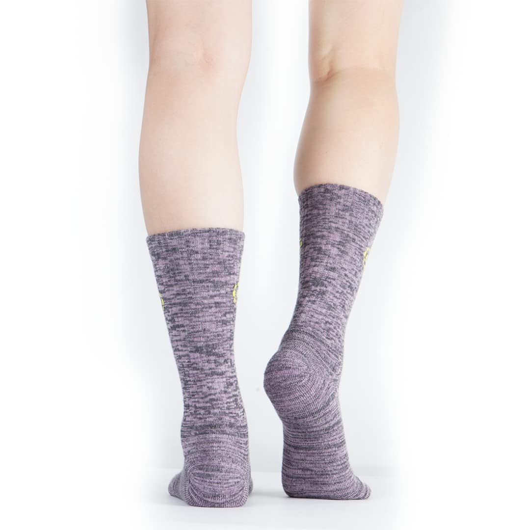ja vie JAVIE 86% Merino Wool Ultra Soft Cushioned Lightweight Crew Socks for Men & Women