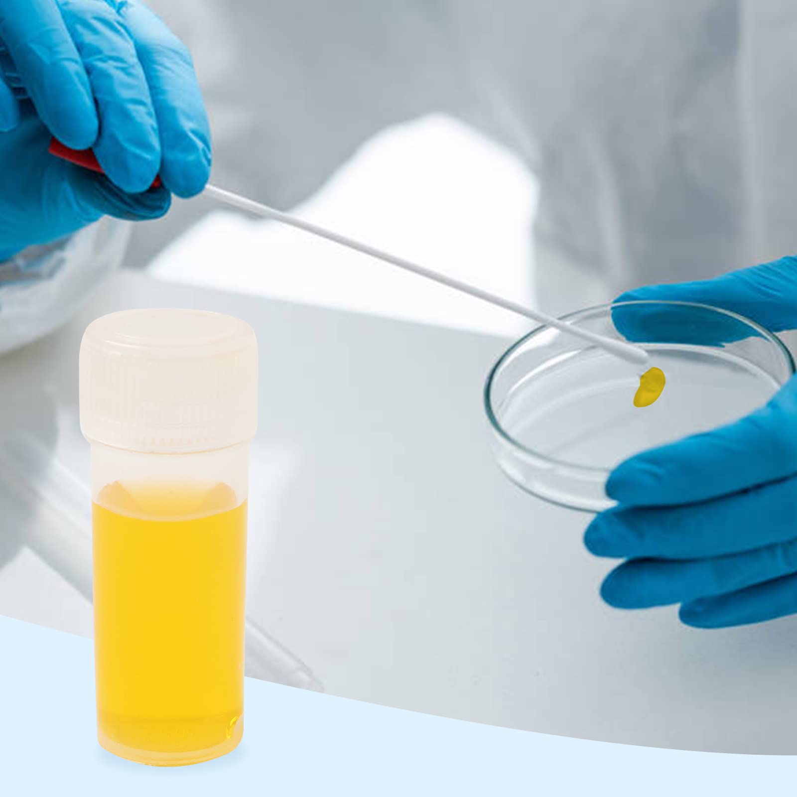 popokk 150 PCS 5 ML Plastic Sample Bottles Vials Sample Container with Lid Clear Vial Storage Container for Small Items