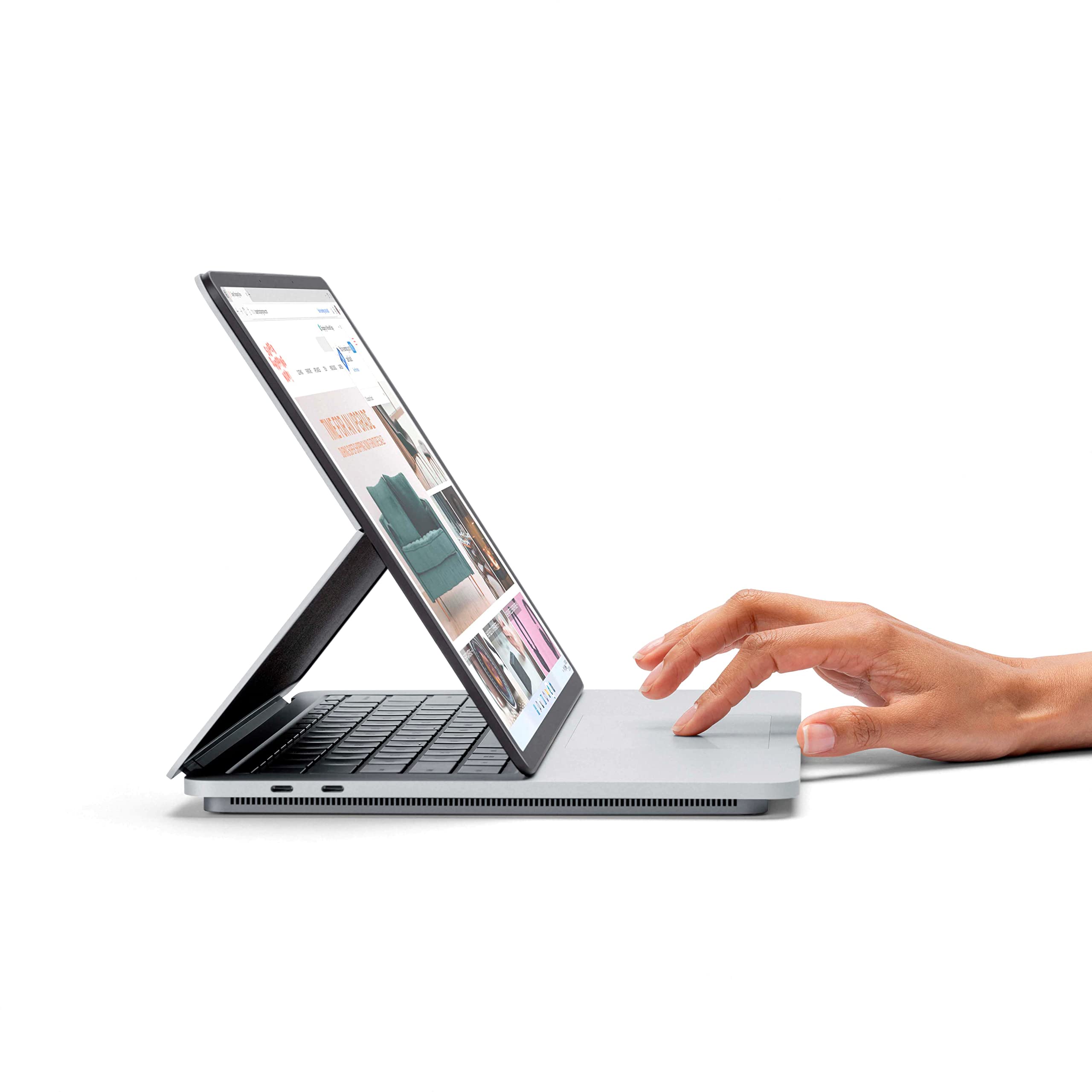 Microsoft Surface Laptop Studio, 14.4" Touchscreen, Intel 11th Gen Core i7 (Up to 4.8GHz), NVIDA GeForce RTX 3050Ti, 16GB DDR4 RAM, 1TB SSD, Win11h, Platinum, with Stylus Pen