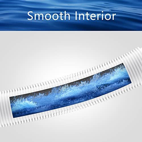LOONGSHINET 1-1/4 Inch Bathroom Sink Drain Kit Flexible Expandable Anti-siphon Bottle Universal Sink Drain Assembly for Bathroom Tube S Trap, Bathroom Vanity Sink Drain Plumbing P Trap Pipe, White