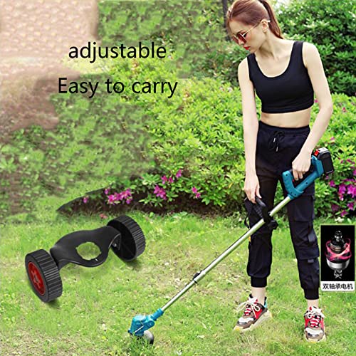 Youngy Bilateral Wheel for Electric Grass Trimmer for Improving Work Efficiency Garden Lawn Mower Accessories Easy to Install Lawn Mower Accessories