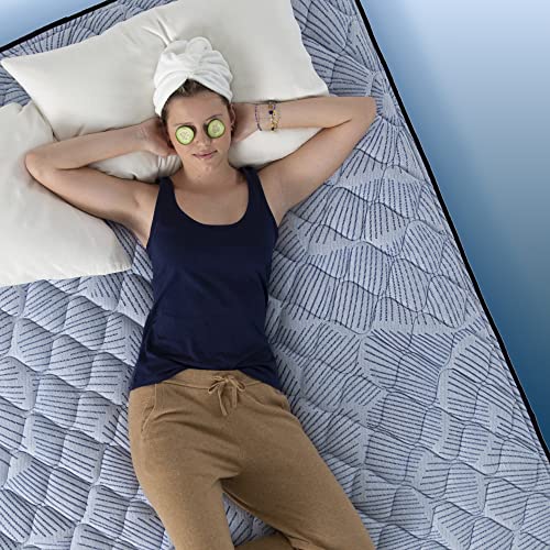 Serta Perfect Sleeper Enhanced 13.5" California King Mattress - Medium, Cooling Gel Memory Foam, Pocket Innersprings for Motion Isolation, Edge Support, CertiPUR-US Certified - Nurture Night