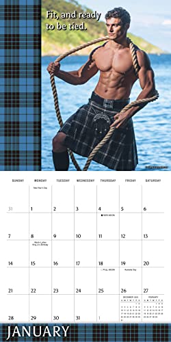 Kilty Pleasures 2024 Wall Calendar, 16-Month Humor & Comic Calendar, 12" x 12"