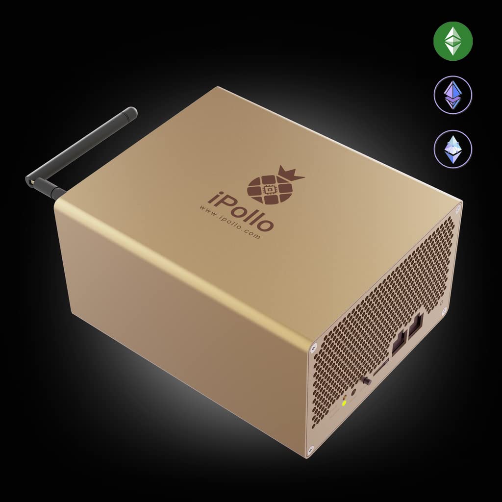 New iPollo V1 Mini Miner 330MH/s 240W 6GB Ethereum Classic ETC ETHW Miner with WiFi with Original PSU Home Ming Ultra Silence…
