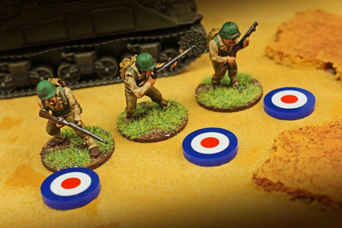 LITKO World War Two Miniature Wargames National Faction Token Game Pieces Compatible with Bolt Action (10) (United Kingdom RAF)