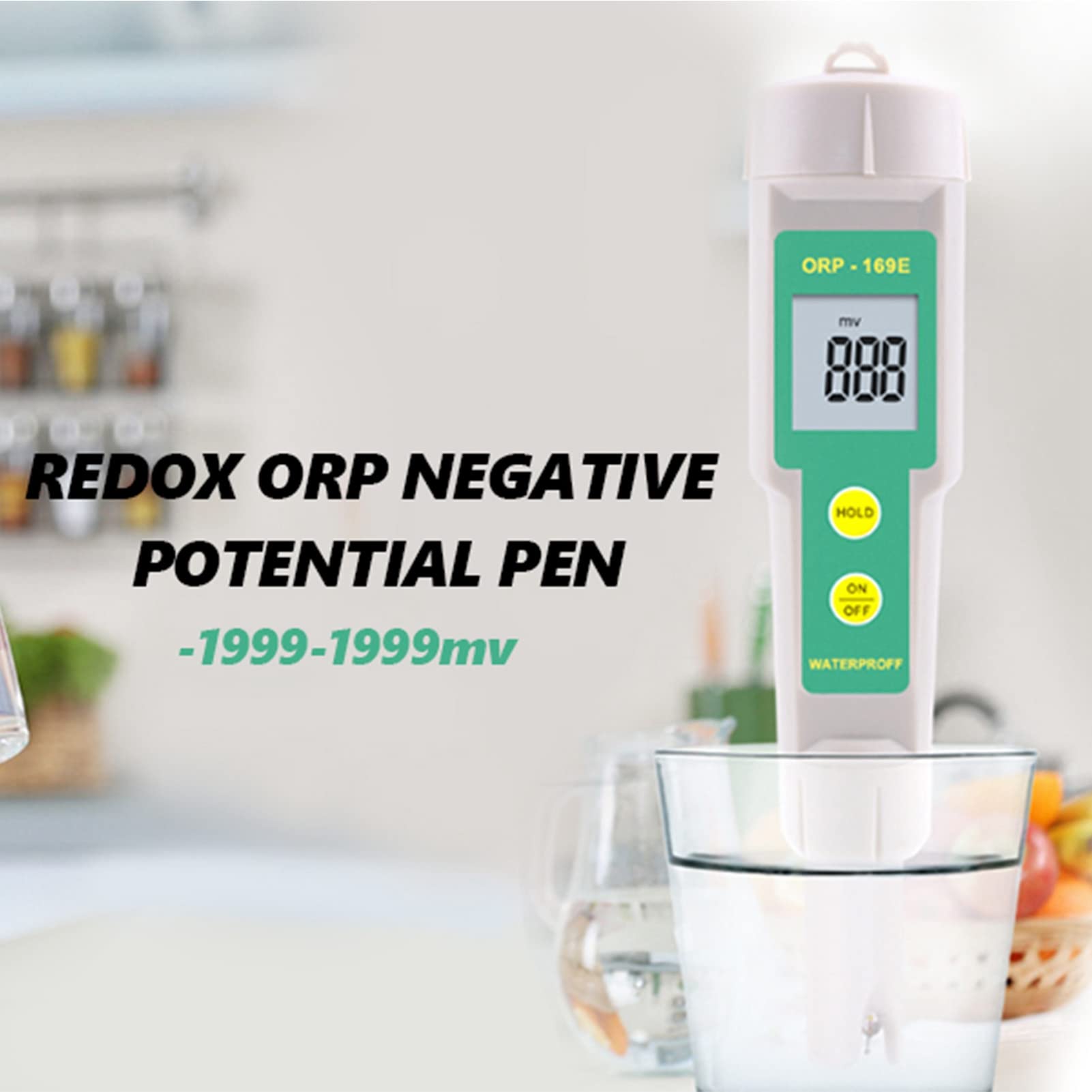 OKJHFD Water Test Pen, 2 in 1 Digital ORP/Temp Meter Tester Aquarium Pool Hydroponic Water Monitor,Digital Water Quality Meter