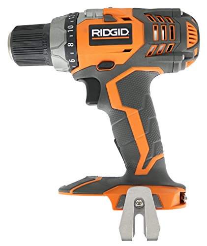 Ridgid Fuego R86008 18V Lithium Ion 1650 RPM Cordless Compact 2 Speed Drill / Driver with LED Grip Light and Keyless Chuck (Battery Not Included, Power Tool Only)