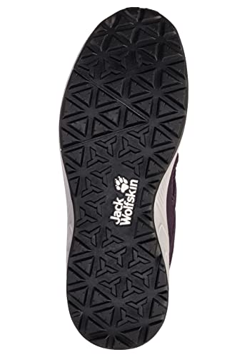Jack Wolfskin Women's Woodland 2 Texapore MID W Hiking Shoe, Purple/Phantom, 8 Wide