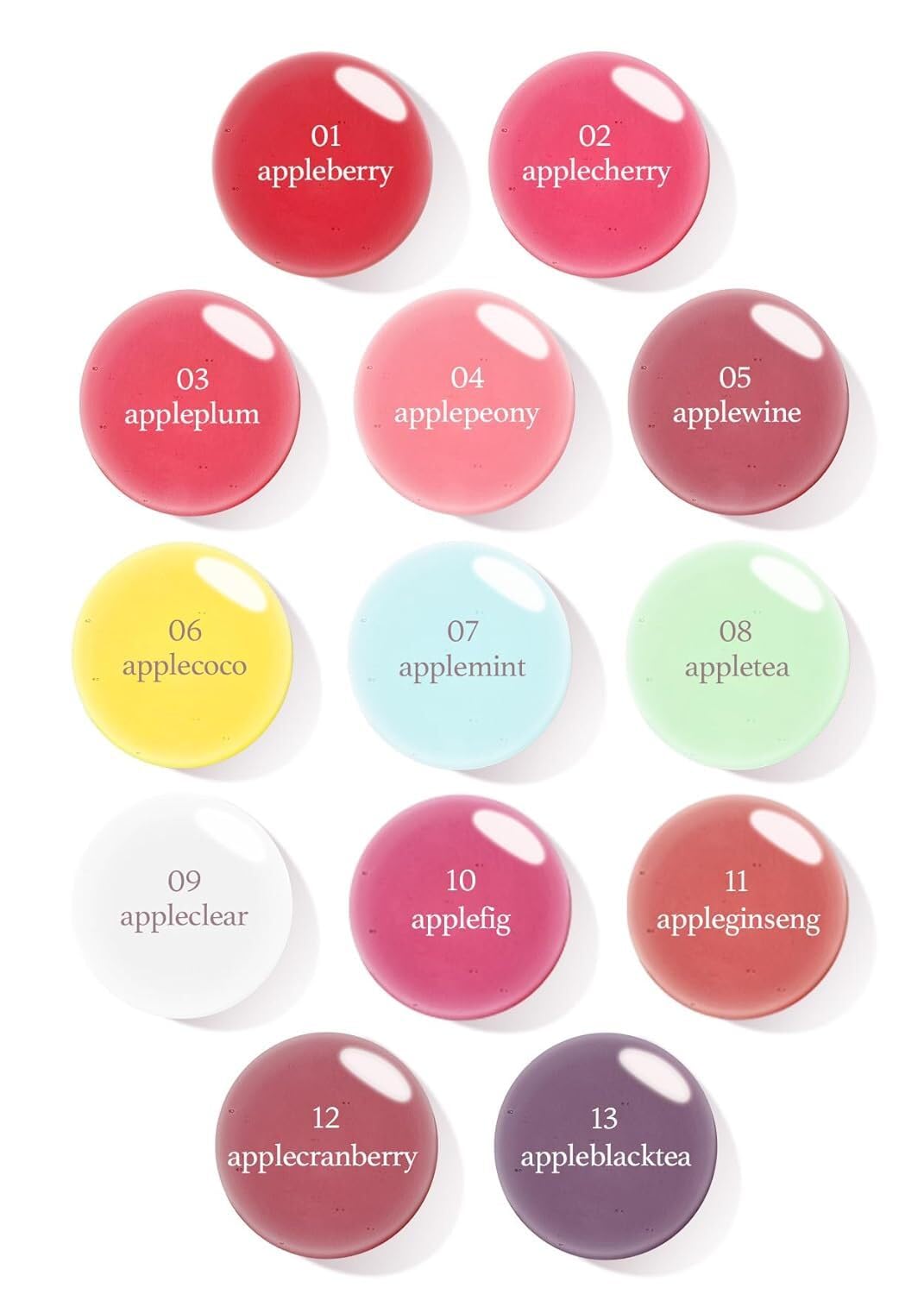 NOONI Appleseed Lip Oil Set - Appleberry & Applecherry | with Apple Seed Oil, Lip Oil Duo, Lip Stain, Long-Lasting, Plumping, Gift, Gift Sets, For Chapped and Flaky Lips