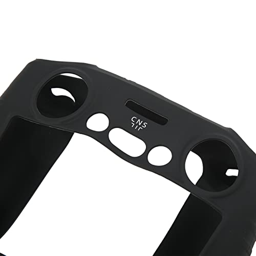 Silicone Cover for Drone Controller, Nonslip Texture for Drone Controller, Silicone Protective Case Reinforcing Rib Design Antidrop Dustproof for (Black)