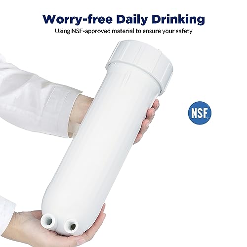 Membrane Solutions 3012 RO Membrane Housing Kit, Universal for Semi Commercial 200/300/400 GPD Reverse Osmosis Water Filter Systems, RO Filter Housing Wrench Fittings Set