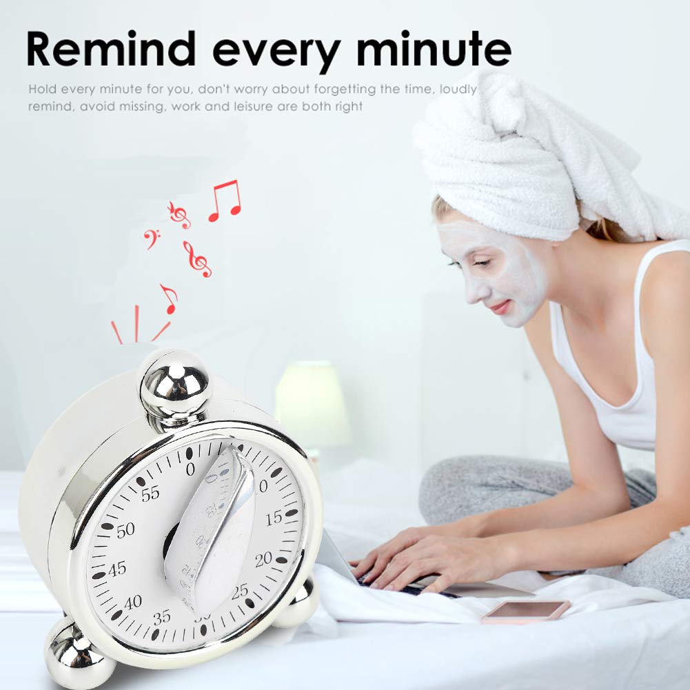 Mechanical Timer Cooking Reminder Precise Alarm Clocks for Kitchen Hairdressing and Beauty Salon