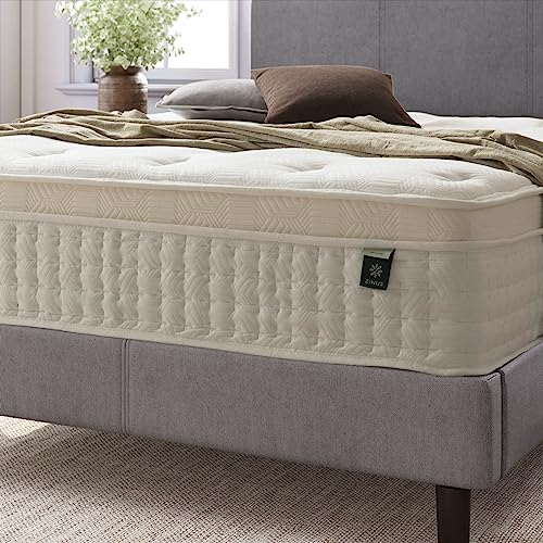 ZINUS 12 Inch Euro Top Pocket Spring Hybrid Mattress, Twin, Pressure Relief, Pocket Innersprings for Motion Isolation, Mattress in A Box