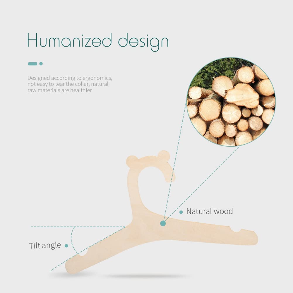 Pockety 30 Pcs Wooden for Baby Natural Wood for Baby Room Nursery Decor