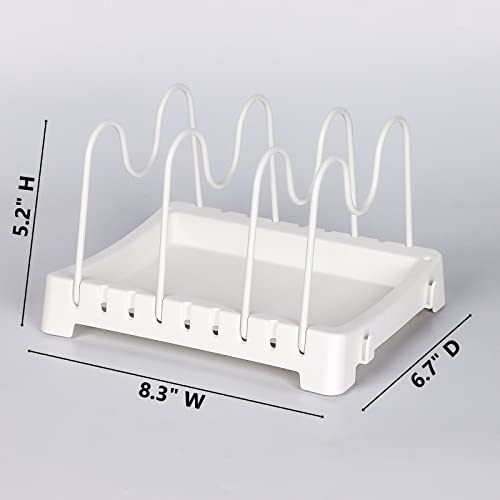 WANCHIY Cookie Sheet Organizer Rack for Cabinet- 3 PACK Pot and Pan Organizer for Cabinet, Adjustable Cutting Board Organizer, Baking/Lid/Dish/Plates/Pan Organizer Rack for Cabinet