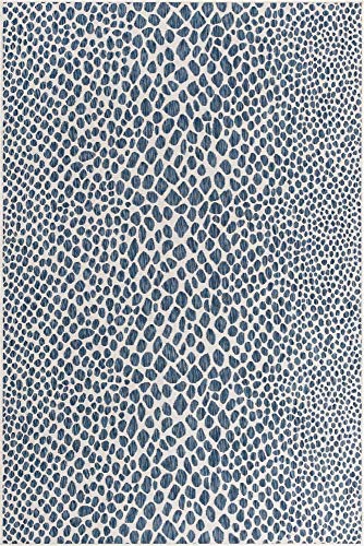 Unique Loom Outdoor Collection Area Rug - Cape Town (6' 1' x 9' Rectangle, Blue/ Olive)