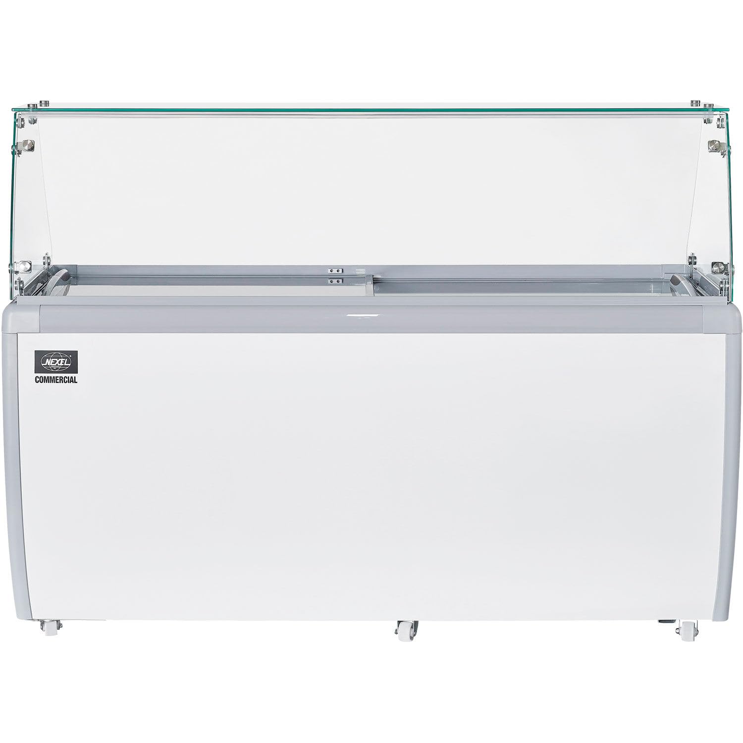Nexel Ice Cream Dipping Cabinet w/Sneeze Guard Cover, 60"W