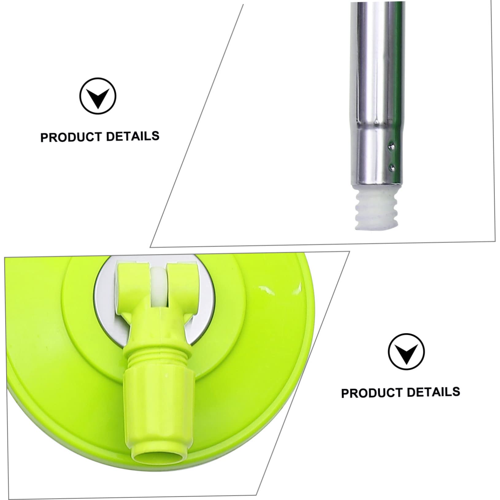 ORFOFE 1 Set Mop Pole Replacement Rotating Mop Handle Replacement Rotating Mop Rod Commercial Mop Rotary Mop Rod Mopa para Limpiar Pisos Handle Mop Rod Turnicate Kit Mopping Plastic Green