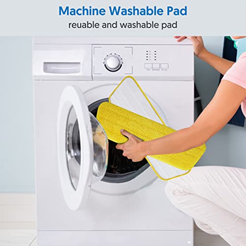 Spray Mops Heads Pads Compatible with Swiffer PowerMop - MEXERRIS Floor Mop Heads Replacement Microfiber Mop Pads Refills Reusable Mop Pads Compatible with Swiffer Power Mop All Spray Wet Mops, 7 Pcs