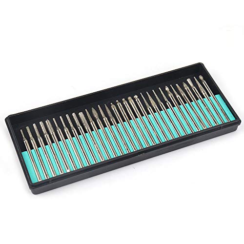 NuoDun Air Powered Pencil Grinder Set Micro Die Grinder with 1/8-Inch Collet, Micro Pencil Die Grinder Engraving Tool (Blue)