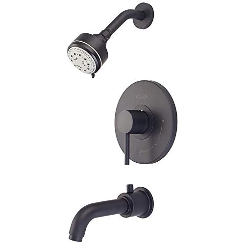 T-4MT110 Motegi Single Handle Volume Control Tub and Shower Faucet - Matte Black