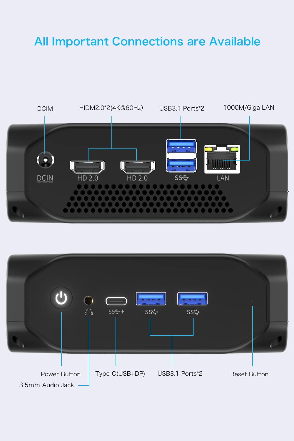 Mini PC Window 11 Pro, AMD Ryzen 7 3750H Micro Desktop Computers 16GB DDR4 512GB PCIe SSD, 4K UHD Triple Screen Mini Computer for Light Gaming Business Office Video Editing
