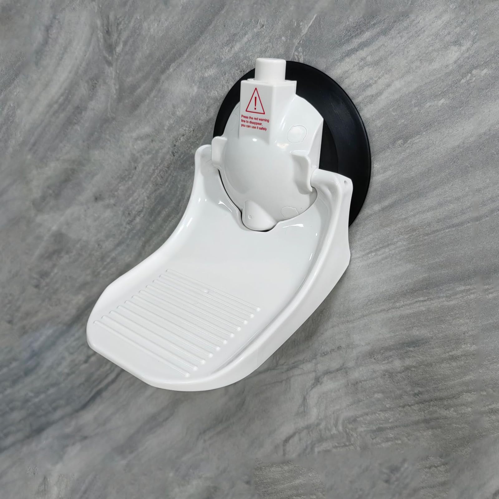 Shower Step for Shaving Legs, Non - Slip Suction Cup Foot Rest Shower Shaving Leg Assist, Foot Stand for Shower, Easy Installation and Removal Very Suitable for Traveling(White)