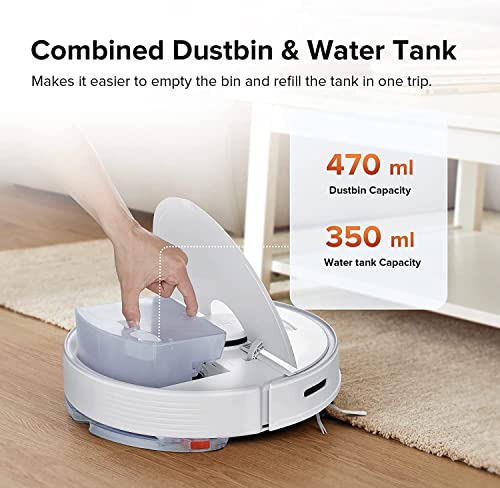 roborock Q7 Max Robot Vacuum and Mop Cleaner, 4200Pa Strong Suction, Lidar Navigation, Multi-Level Mapping, No-Go&No-Mop Zones, 180mins Runtime, Works with Alexa, Perfect for Pet Hair(White)