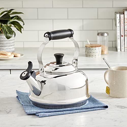 Le Creuset Stainless Steel Whistling Tea Kettle, 1.7 qt.