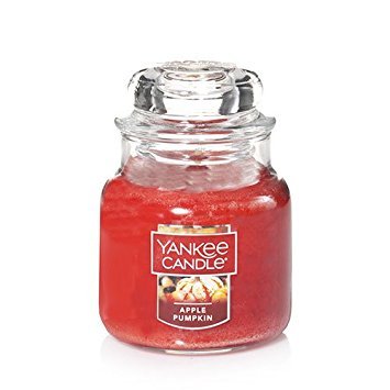 Yankee Candle Apple Pumpkin Small Jar Candle, Food & Spice Scent, 3.7 OZ