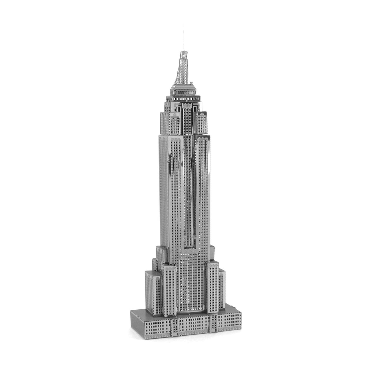 Metal Earth Premium Series Empire State Building 3D Metal Model Kit Bundle with Tweezers Fascinations