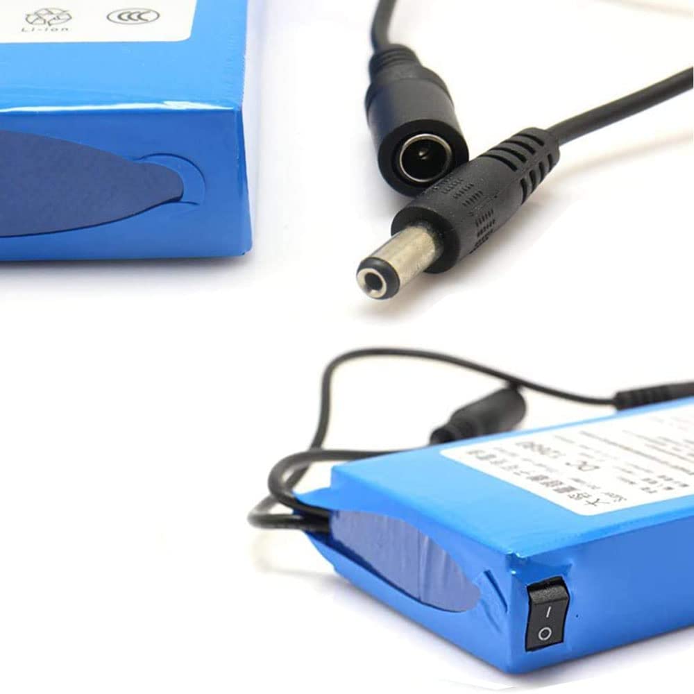 Portable DC 12V 6800mAh Rechargeable Lithium-ion Battery DC-12680 with Charger 12V for Camera, Portable DVD, CD Players,MP3 Players, Aviation Models