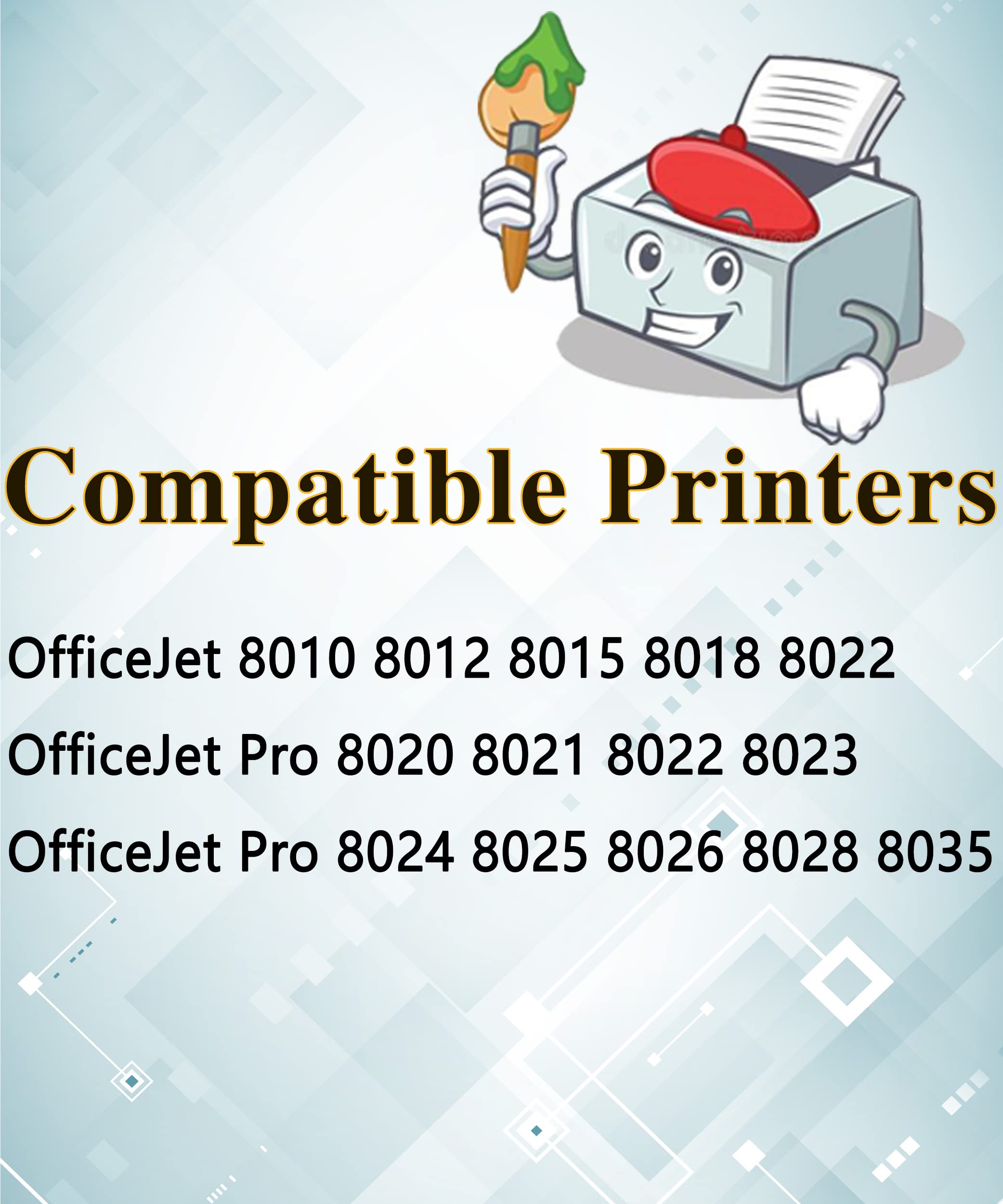 MM MUCH & MORE Compatible 910XL Black Ink Cartridge Replacement for HP 910 XL 3YL61AN to use with OfficeJet 8025e 8035e 8025 8035 8028 8022 8020 Printers (1-Pack)