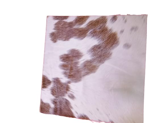 Natural Hair On Premium Quality Leather Cowskin Sheet with Hair on/Fur - NO Holes (Multi Color, 12"x12")