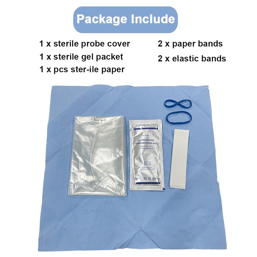Ultrasound Probe Cover - Latex-Free Sterile Disposable Clear, 6 in x 48 in, Individual Packaging (50 Pcs/Package)