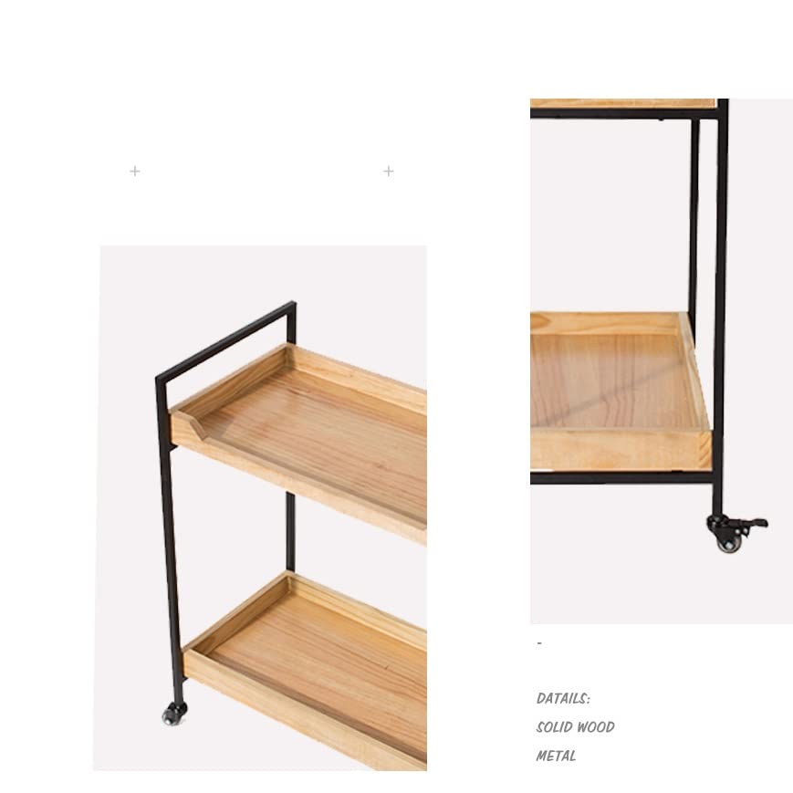 N/A Modern Serving Cart Commercial Tableware Collection Carts Hotel Restaurant Restaurant Food Delivery Driver (Color : A, Size : 65 * 40 * 81cm)