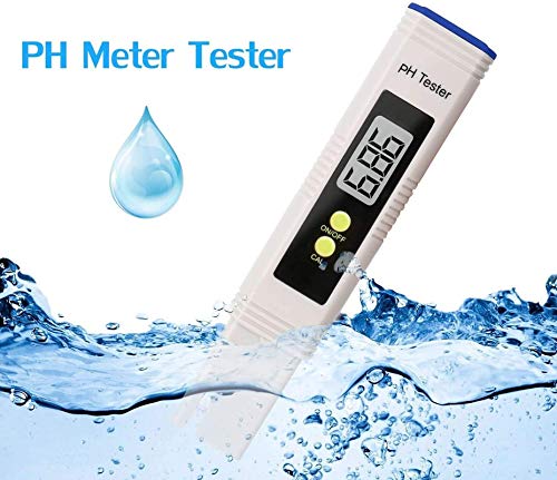 Pesonder PH Meter, Digital PH Meter 0.01 PH High Accuracy Water Quality Tester with 0-14 PH Measurement Range for Household Drinking, Pool and Aquarium Water PH Tester Design with ATC, Blue
