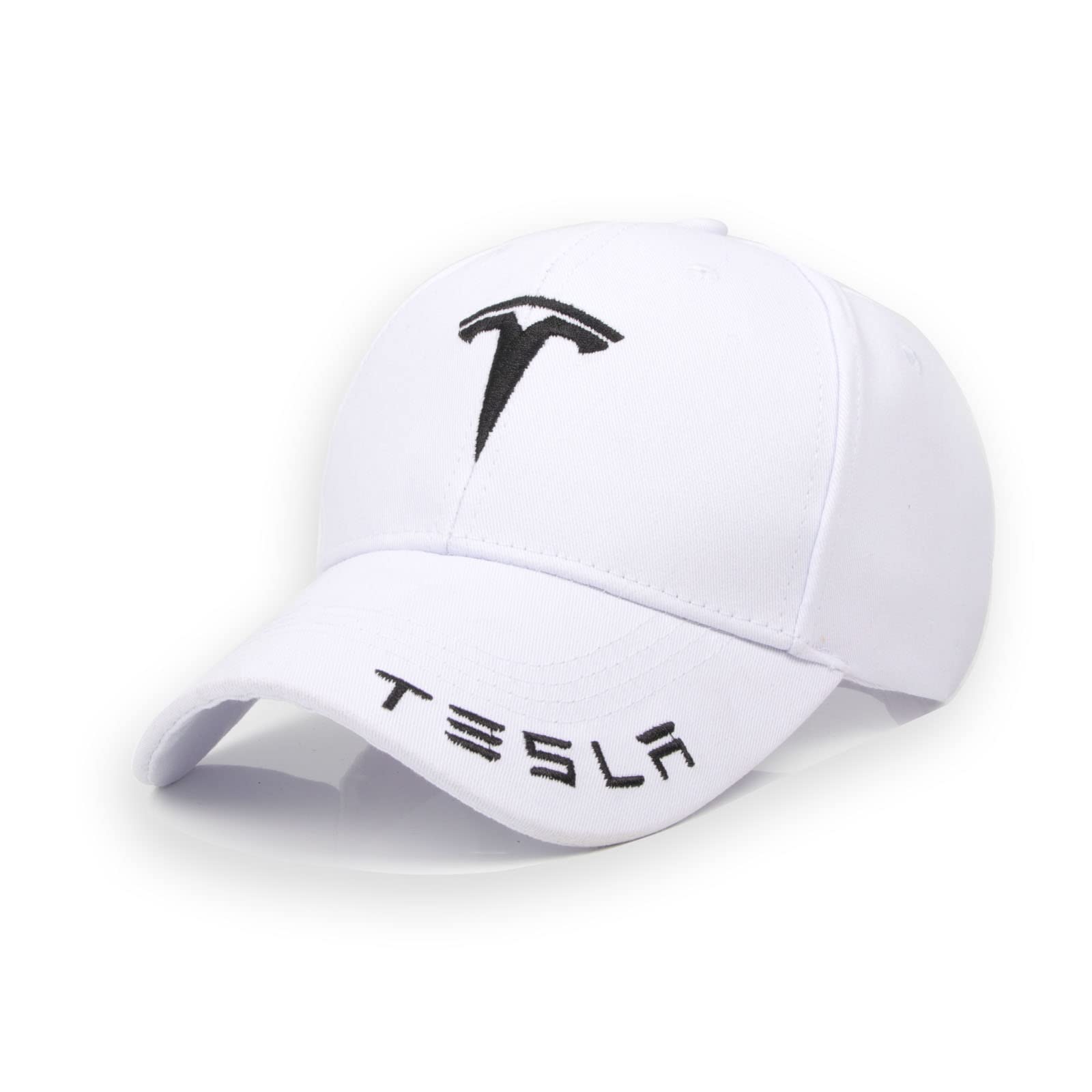 Janie for Tesla Hat Racing Apparel Sun Hat Baseball Cap Travel Cap Racing Motor Hat Unisex Car Accessor(Custom White), Tsl-dzwhite, One Size