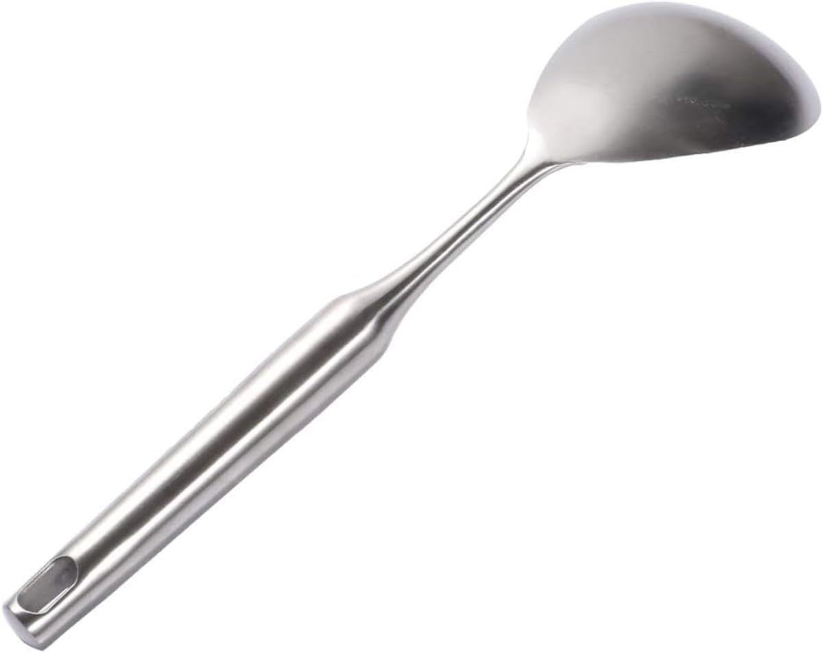 Rice Scooper Spoon Stainless Steel Serving Ladle,Dinner Spoon Serving Spoon, 304 Stainless Steel 12.5 Inch Premium Brushed Stainless Steel Large Serving Spoon Kitchen Tool