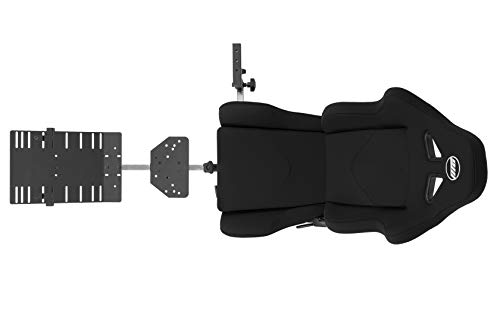 OpenWheeler GEN3 Racing Wheel Simulator Stand Cockpit Black on Black | Fits All Logitech G923 | G29 | G920 | Thrustmaster | Fanatec Wheels | Compatible with Xbox One, PS4, PC Platforms