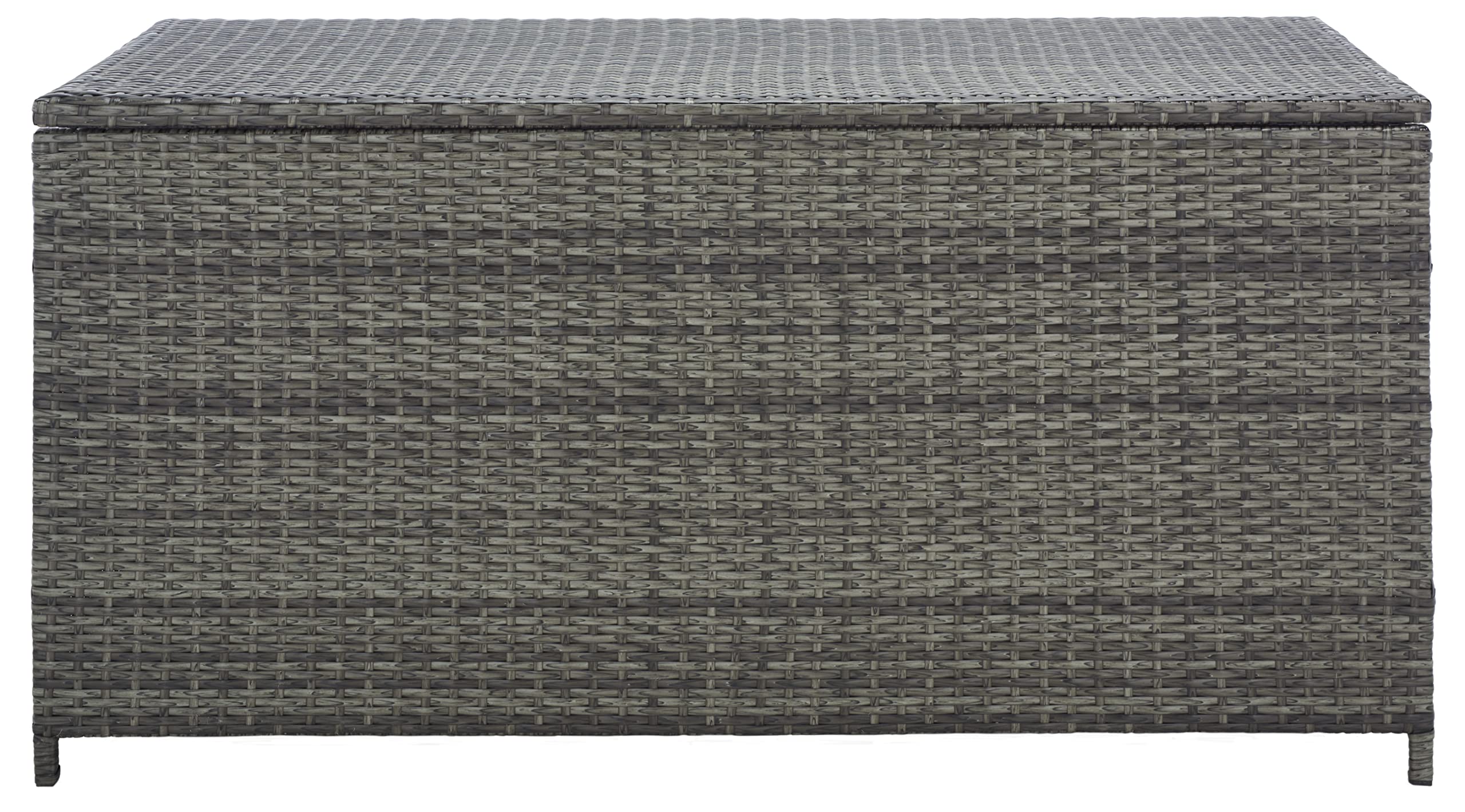 SAFAVIEH Outdoor Collection Oliveira Grey/White Cushion Box